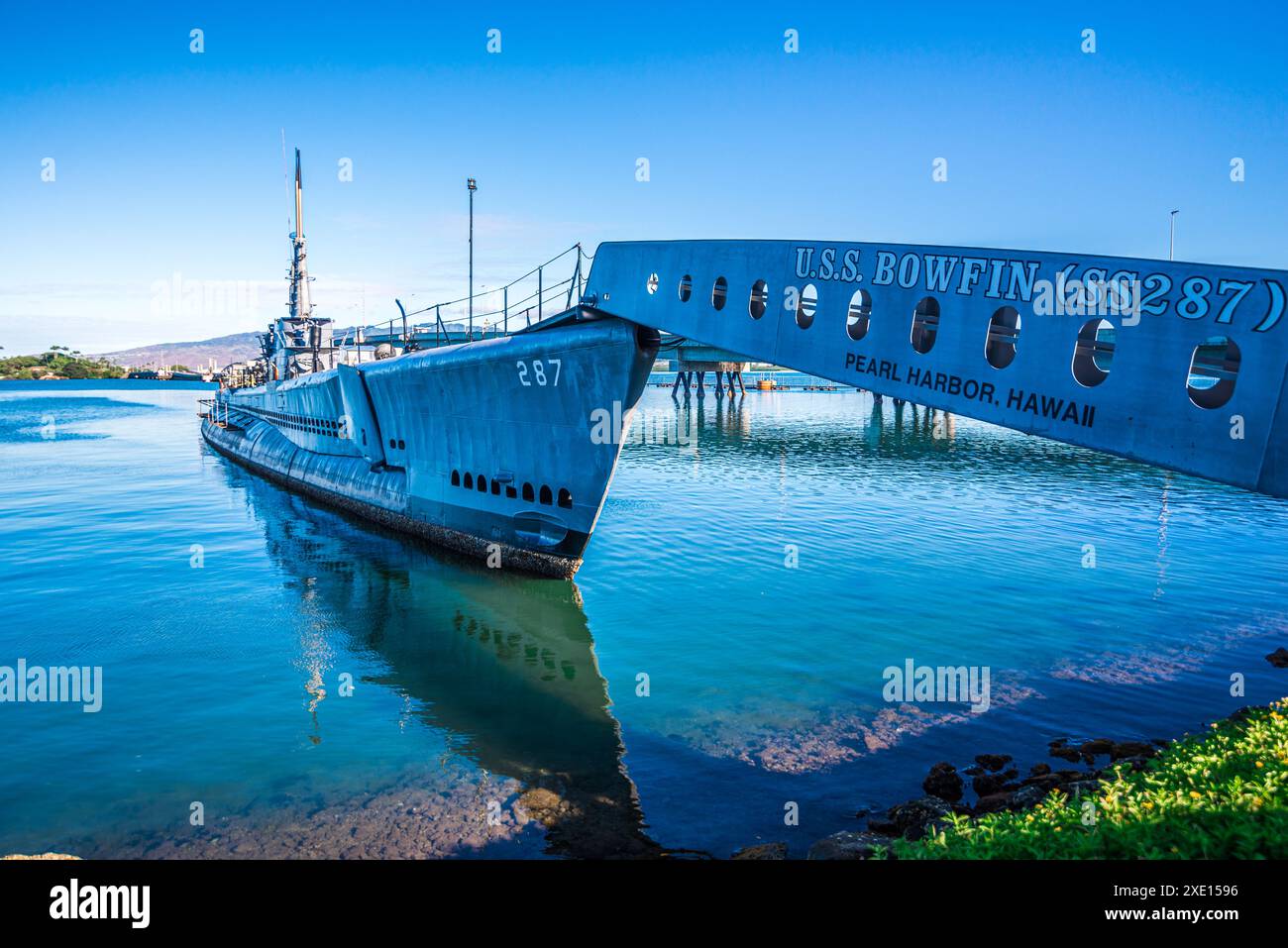 USA, HAWAII - June 23, 2022: USS Bowfin Submarine and Admiral Clarey ...