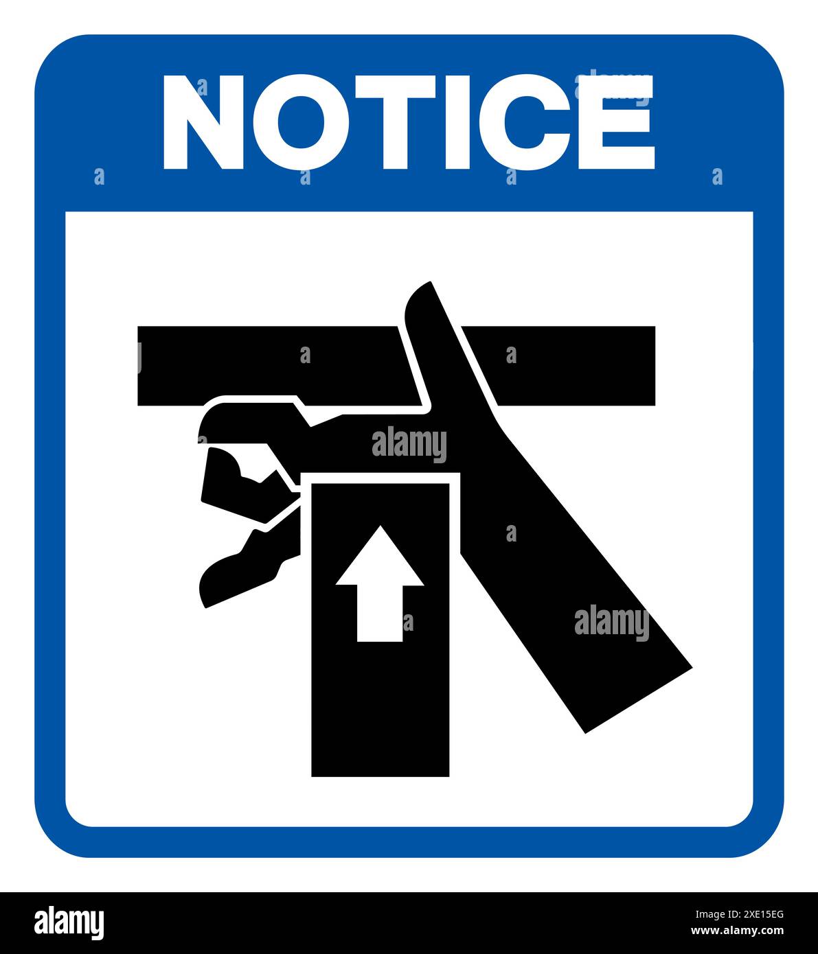 Notice Hand Crush Force From Below Symbol Sign, Vector Illustration ...