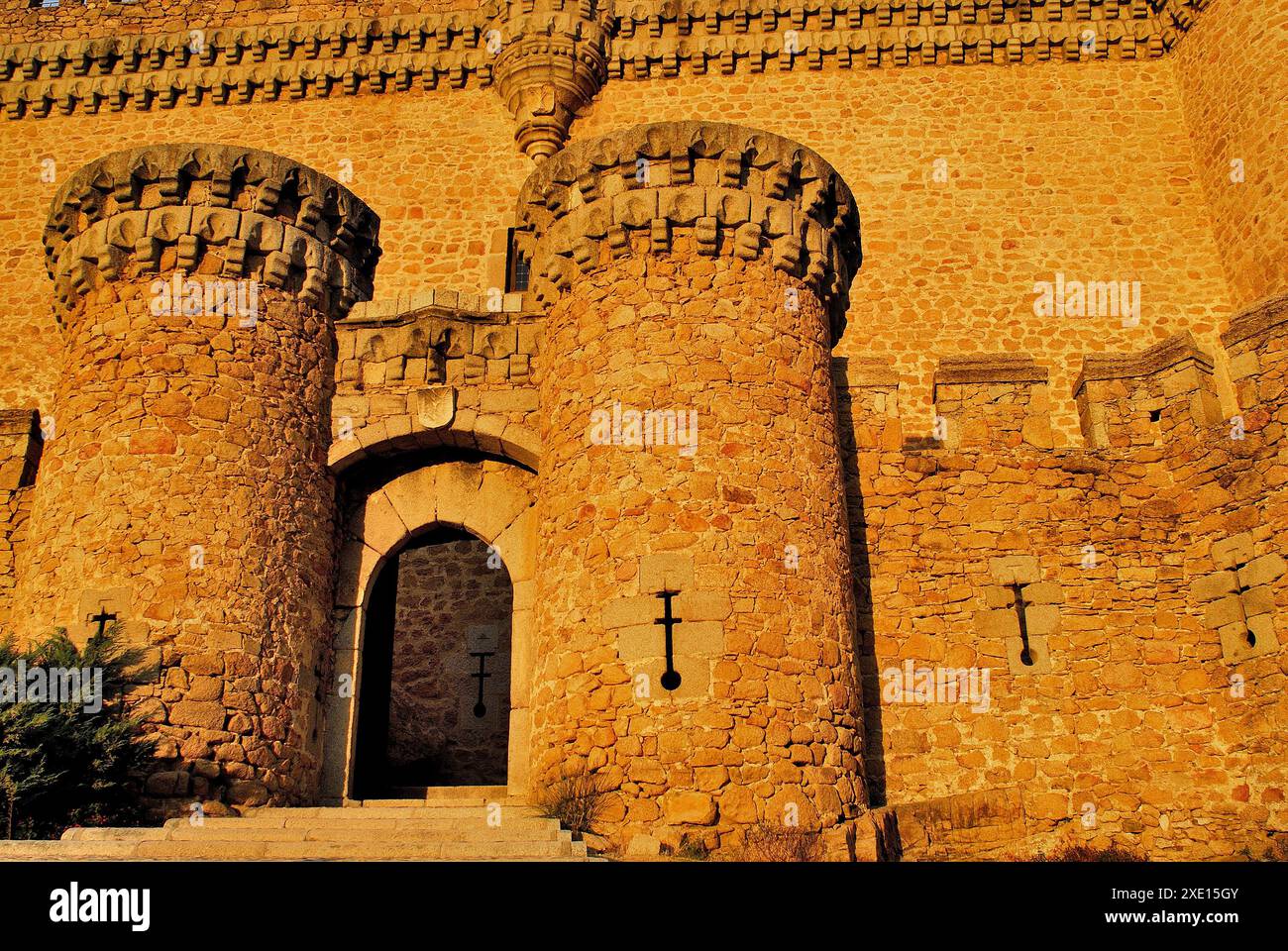Castle of Manzanares el Real, Madrid, Spain Stock Photo - Alamy