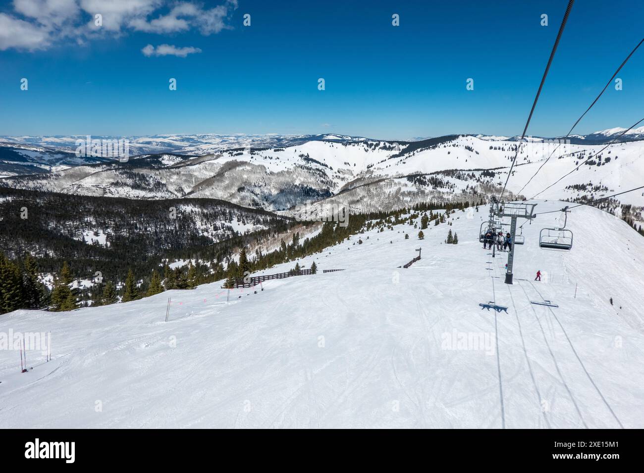 vail ski resort town and ski mountain in colorado Stock Photo - Alamy