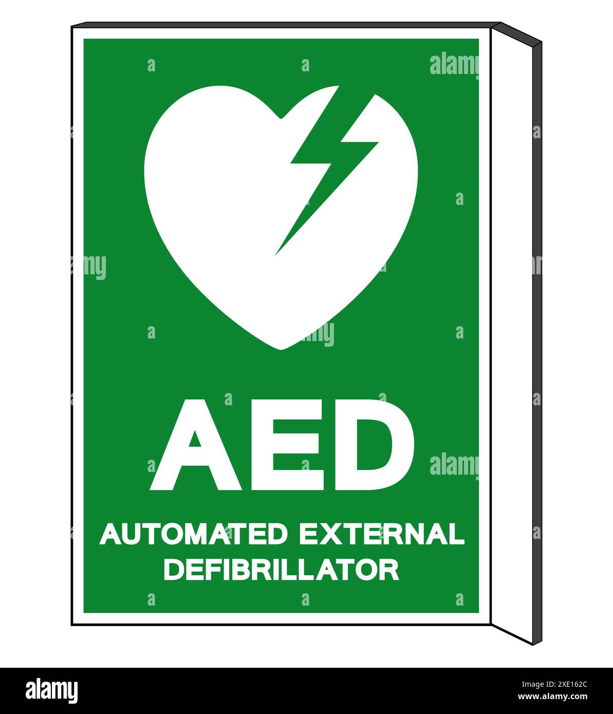 AED Automated External Defibrillator Symbol Sign, Vector Illustration ...