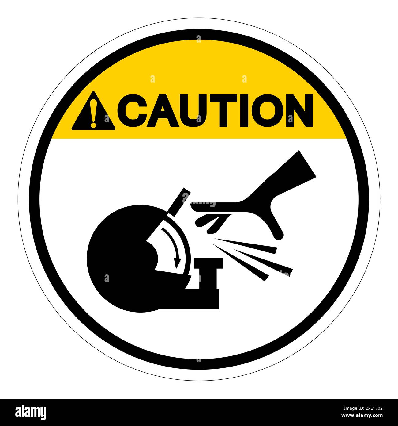 Caution Rotating Wheels Symbol Sign, Vector Illustration, Isolate On ...