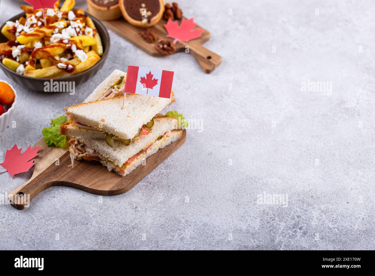 Canada Day traditional food concept Stock Photo - Alamy