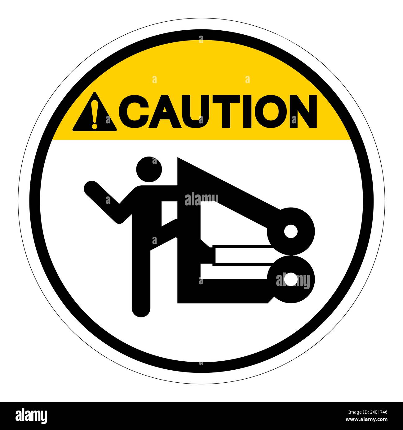 Caution Crush Hazard Symbol Sign, Vector Illustration, Isolate On White ...