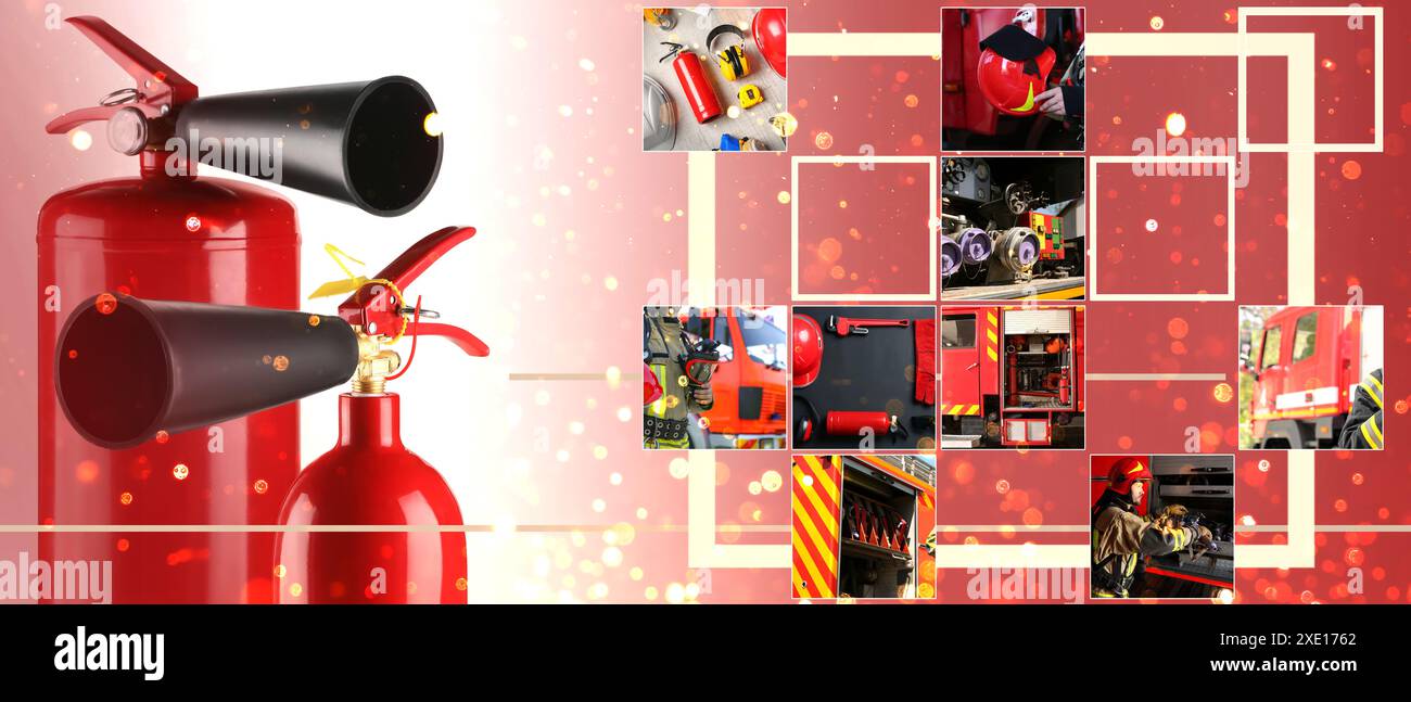 Firefighter banner uniform hi-res stock photography and images - Alamy