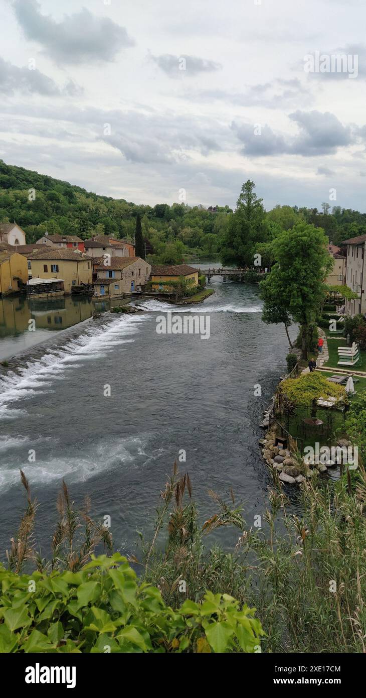 Borghetto village in Valeggio sul Mincio in Italy. one of the famous ...