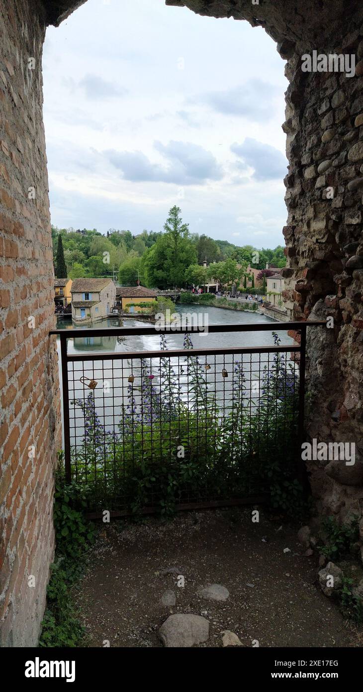 Borghetto village in Valeggio sul Mincio in Italy. one of the famous ...