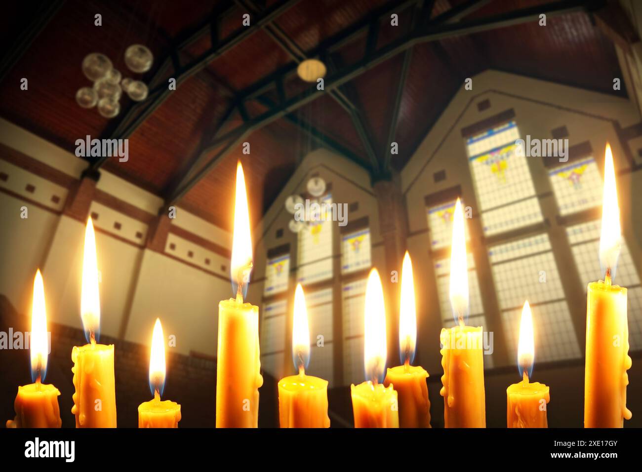 Beautiful candles in orthodox church hi-res stock photography and ...
