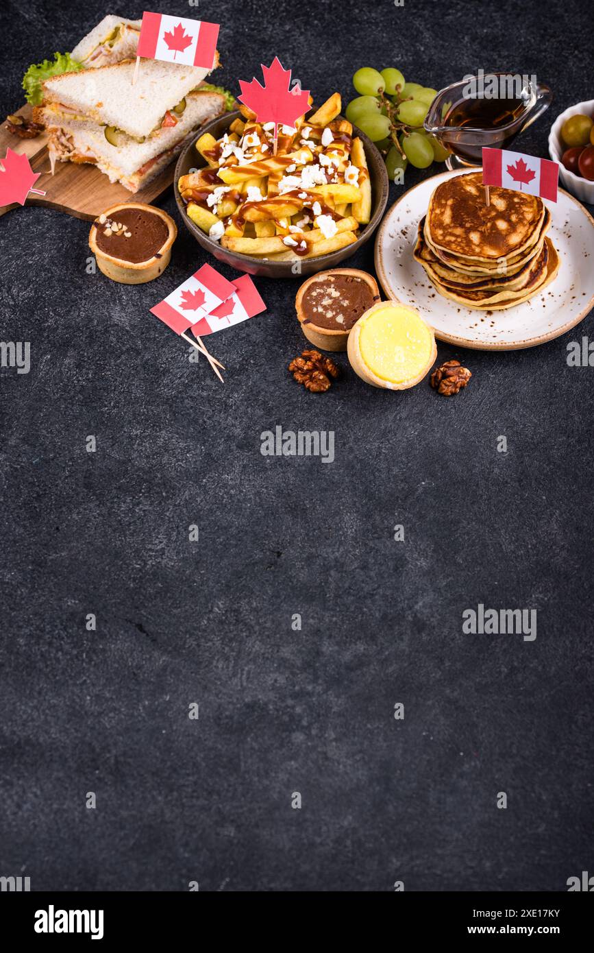 Canada Day traditional food concept Stock Photo - Alamy