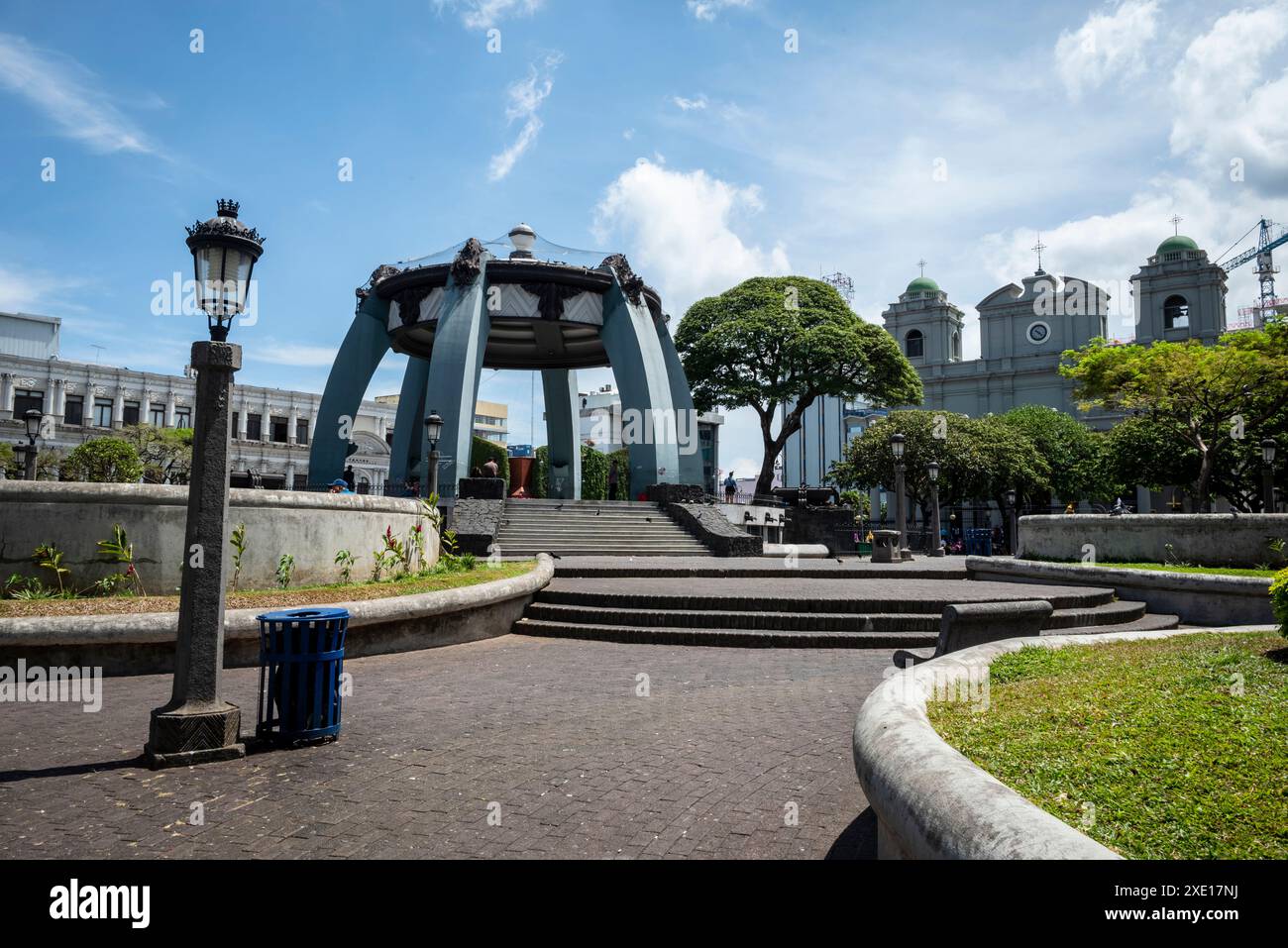 Circular structure in the middle of the Central Square, San Jose, Costa ...