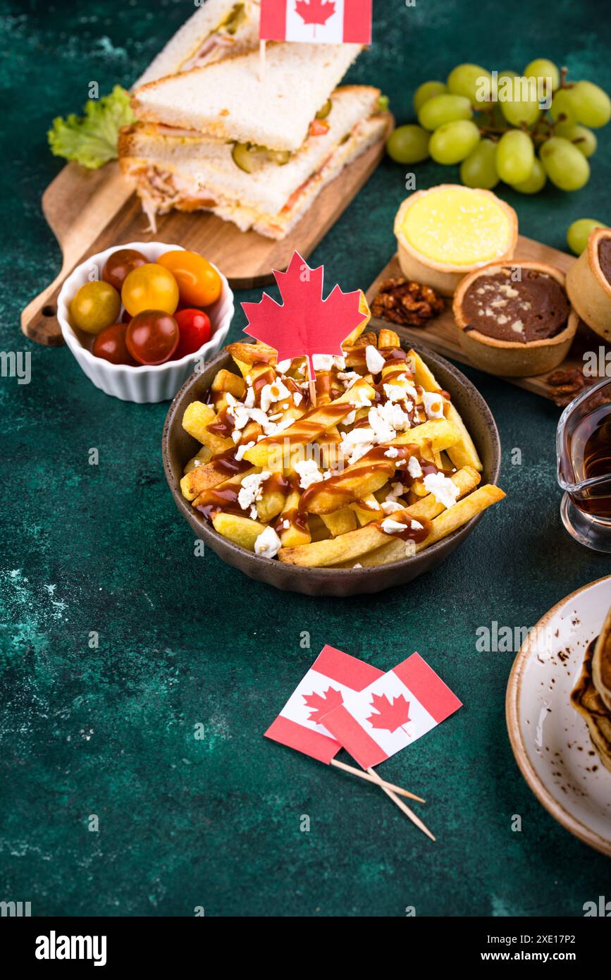 Canada Day traditional food concept Stock Photo - Alamy