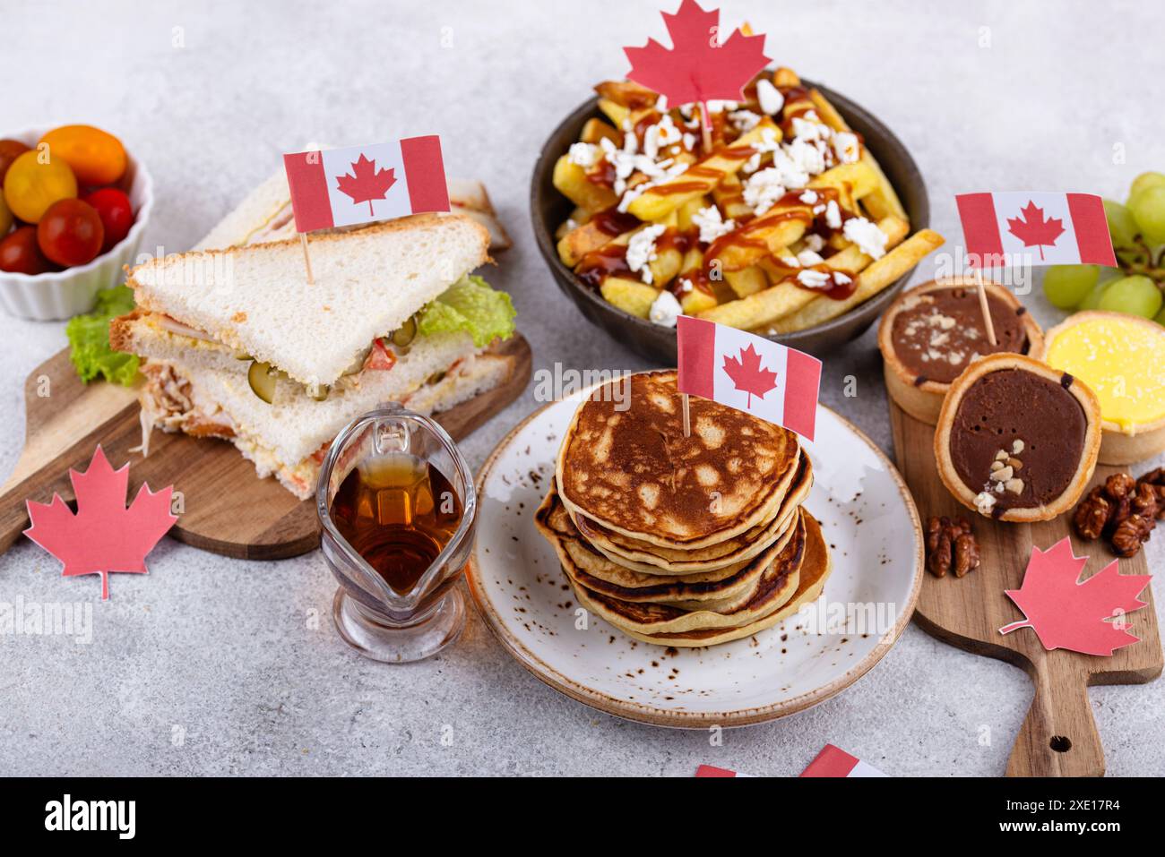 Canada Day traditional food concept Stock Photo - Alamy