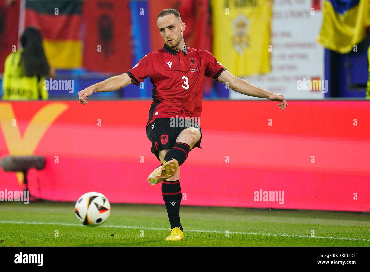 Mario Mitaj of Albania during the UEFA Euro 2024 match between Albania ...