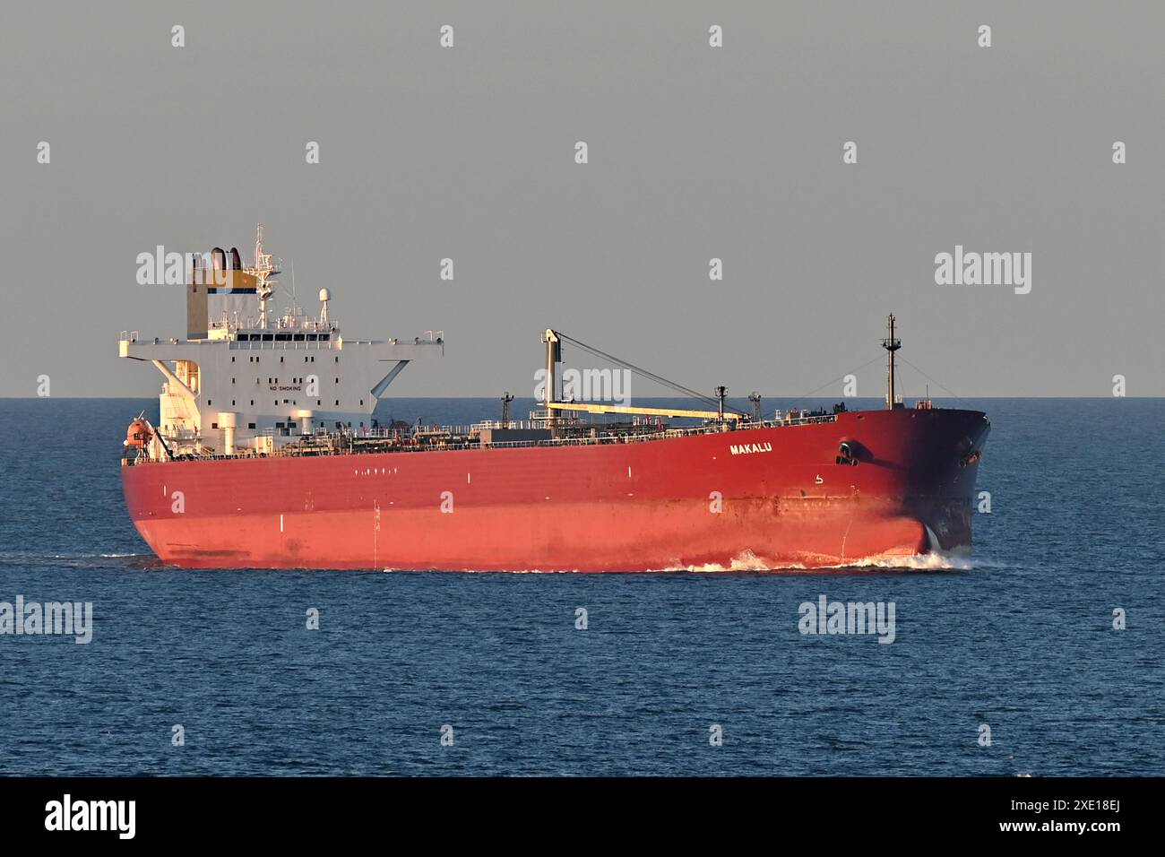 Crude Oil Tanker MAKALU passing the Great Belt heading for the russian ...