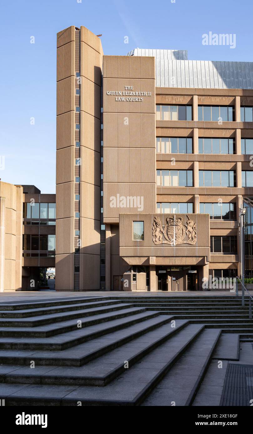 January, 16, 2024 Liverpool, Merseyside, UK Queen Elizabeth II Crown ...