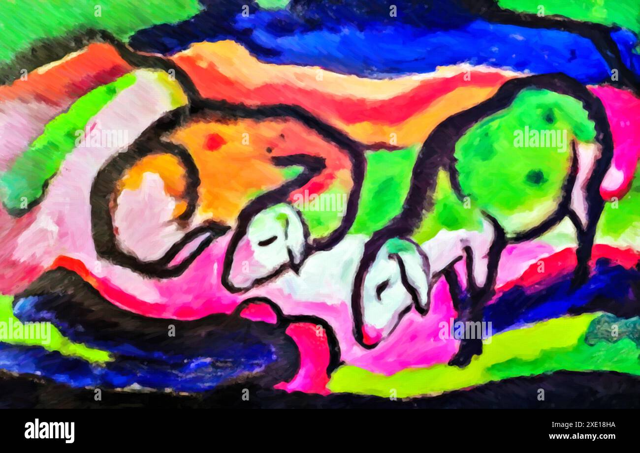 Franz marc 1912 Stock Vector Images - Alamy