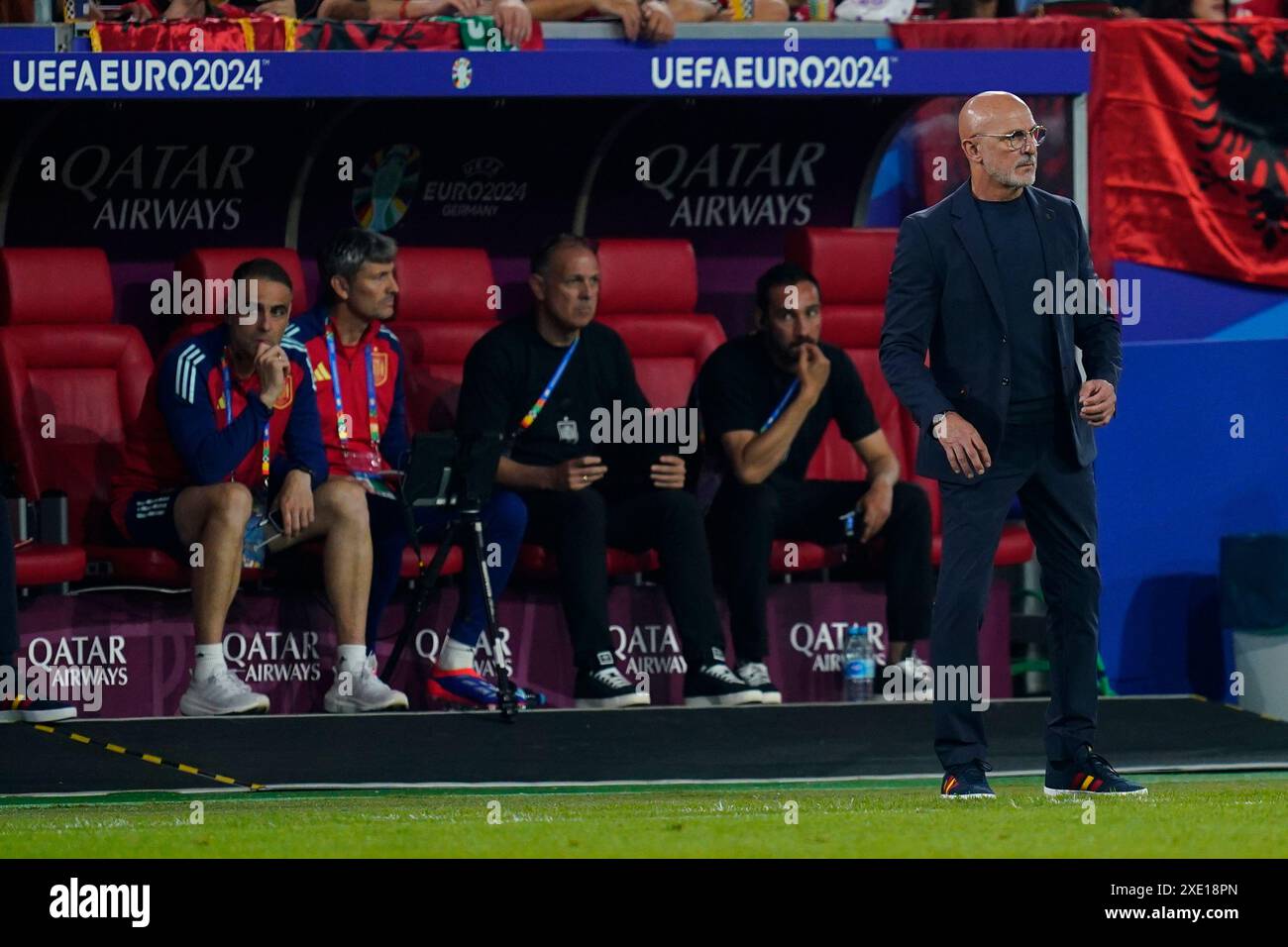 Spain head coach Luis de La Fuente during the UEFA Euro 2024 match ...