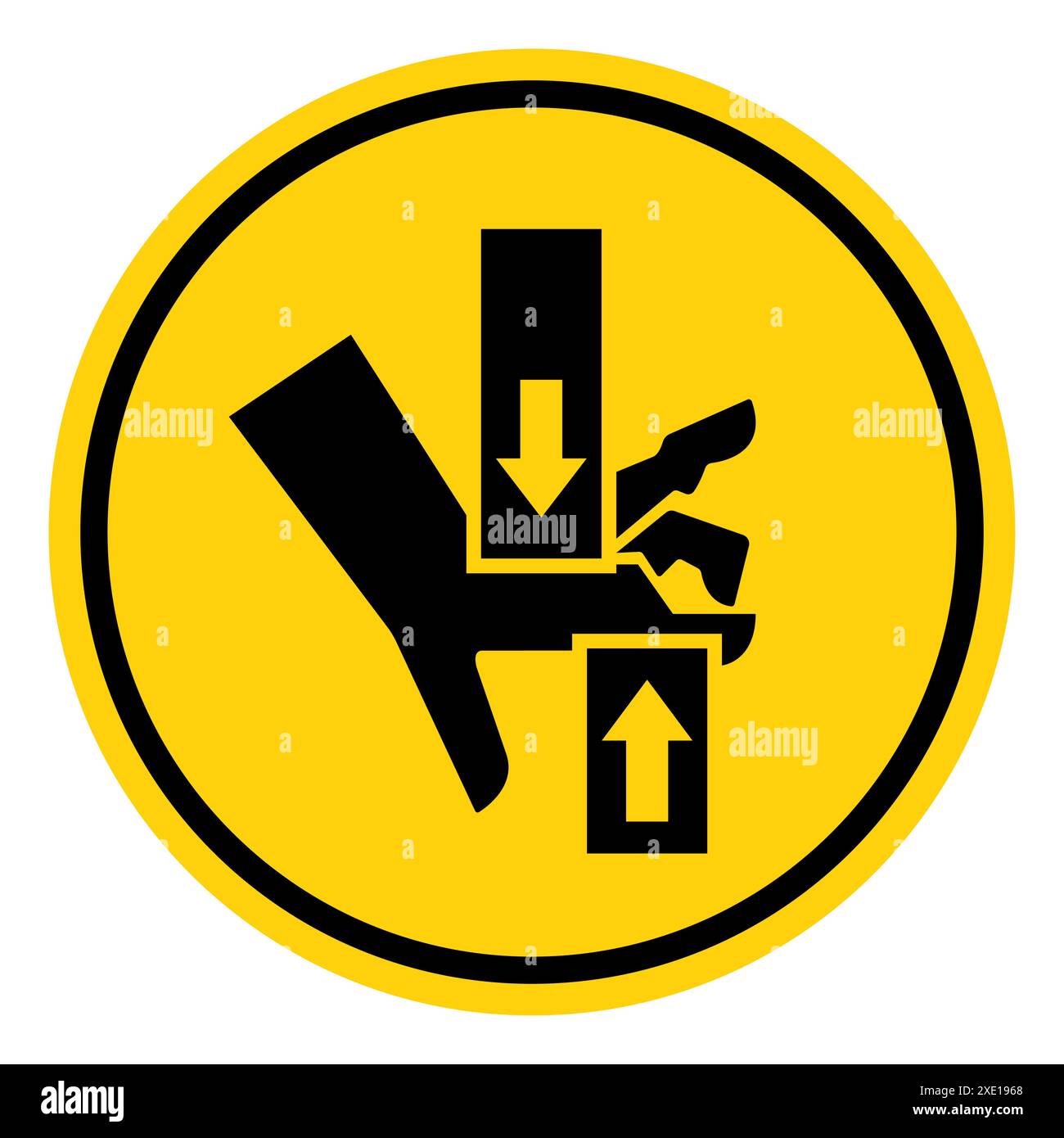 Crush Hand Top Bottom Symbol Sign, Vector Illustration, Isolate On ...