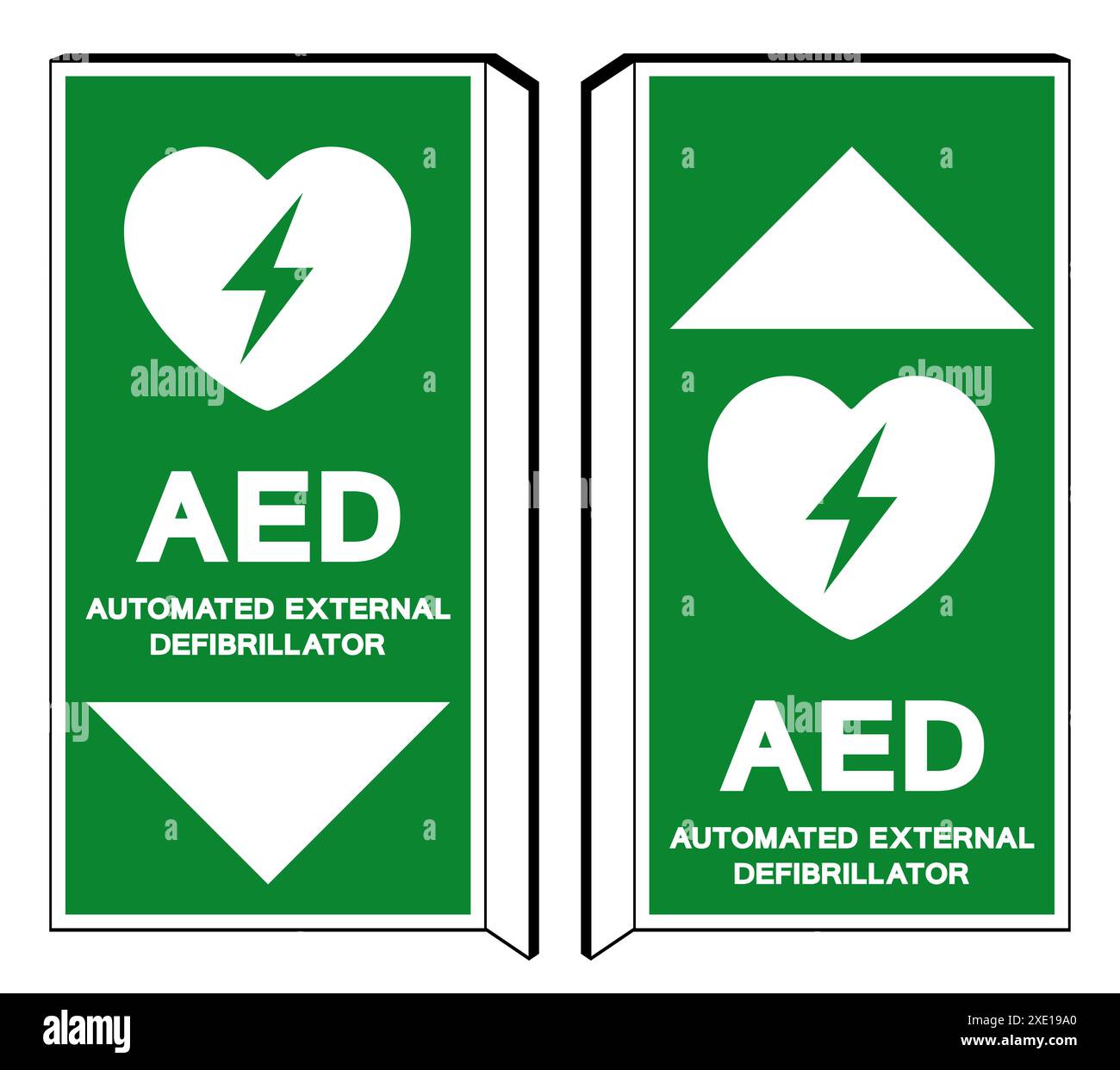 AED Automated External Defibrillator Symbol Sign, Vector Illustration ...
