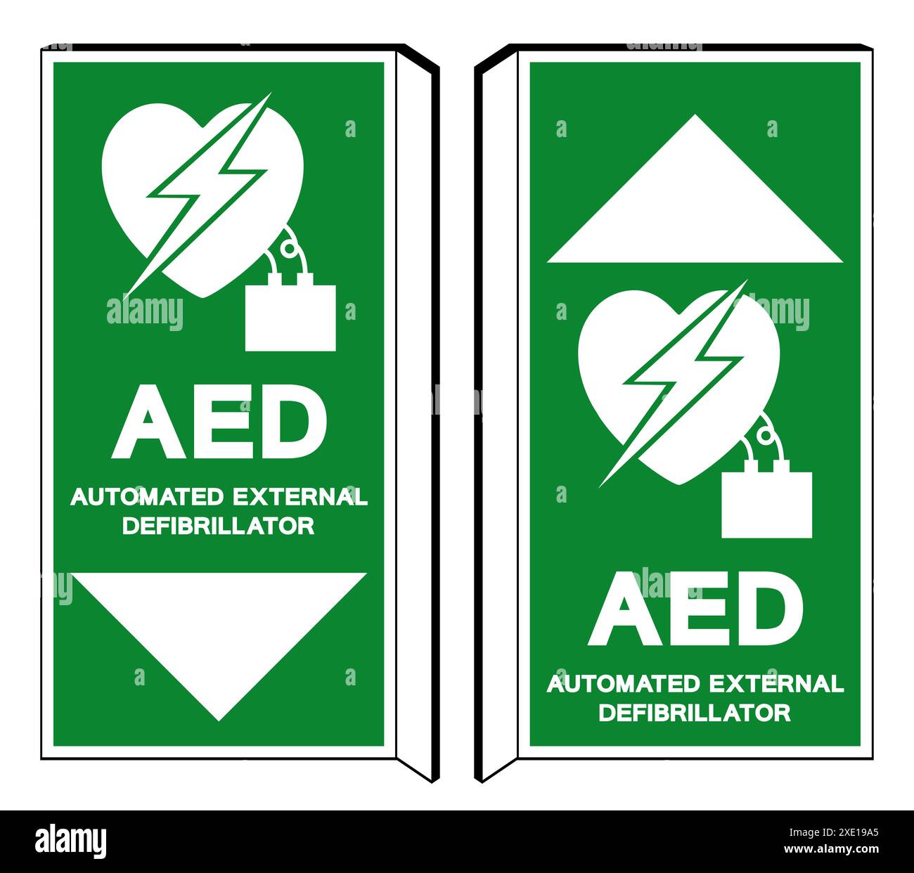 AED Automated External Defibrillator Symbol Sign, Vector Illustration ...