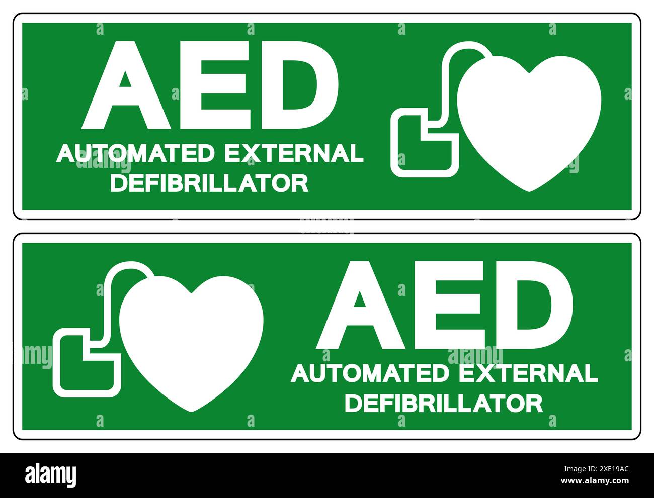 AED Automated External Defibrillator Symbol Sign, Vector Illustration ...