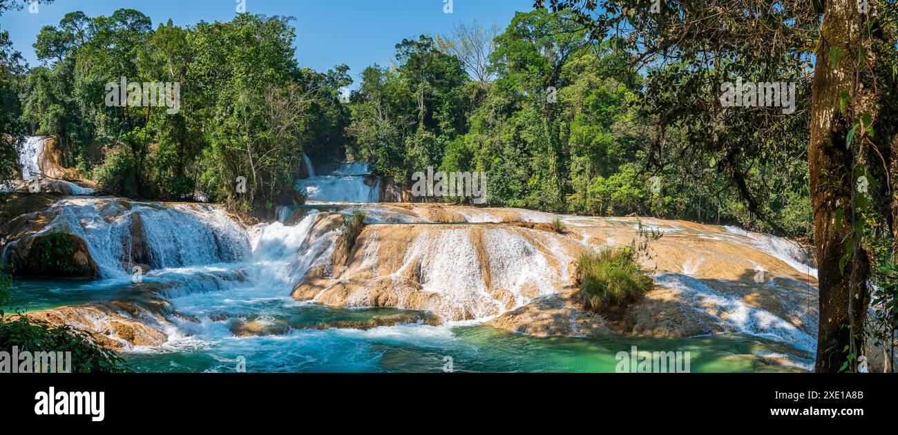 Agua Azul Waterfalls in Chiapas Stock Photo - Alamy