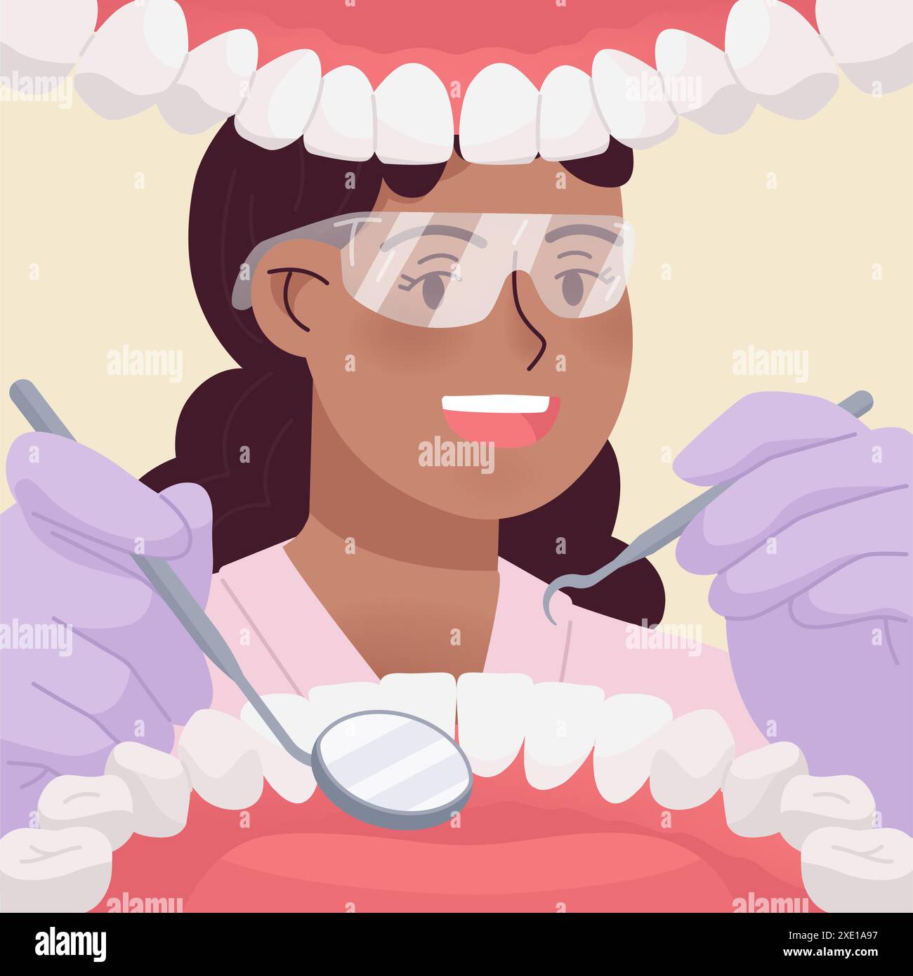 Dental view Stock Vector Images - Alamy