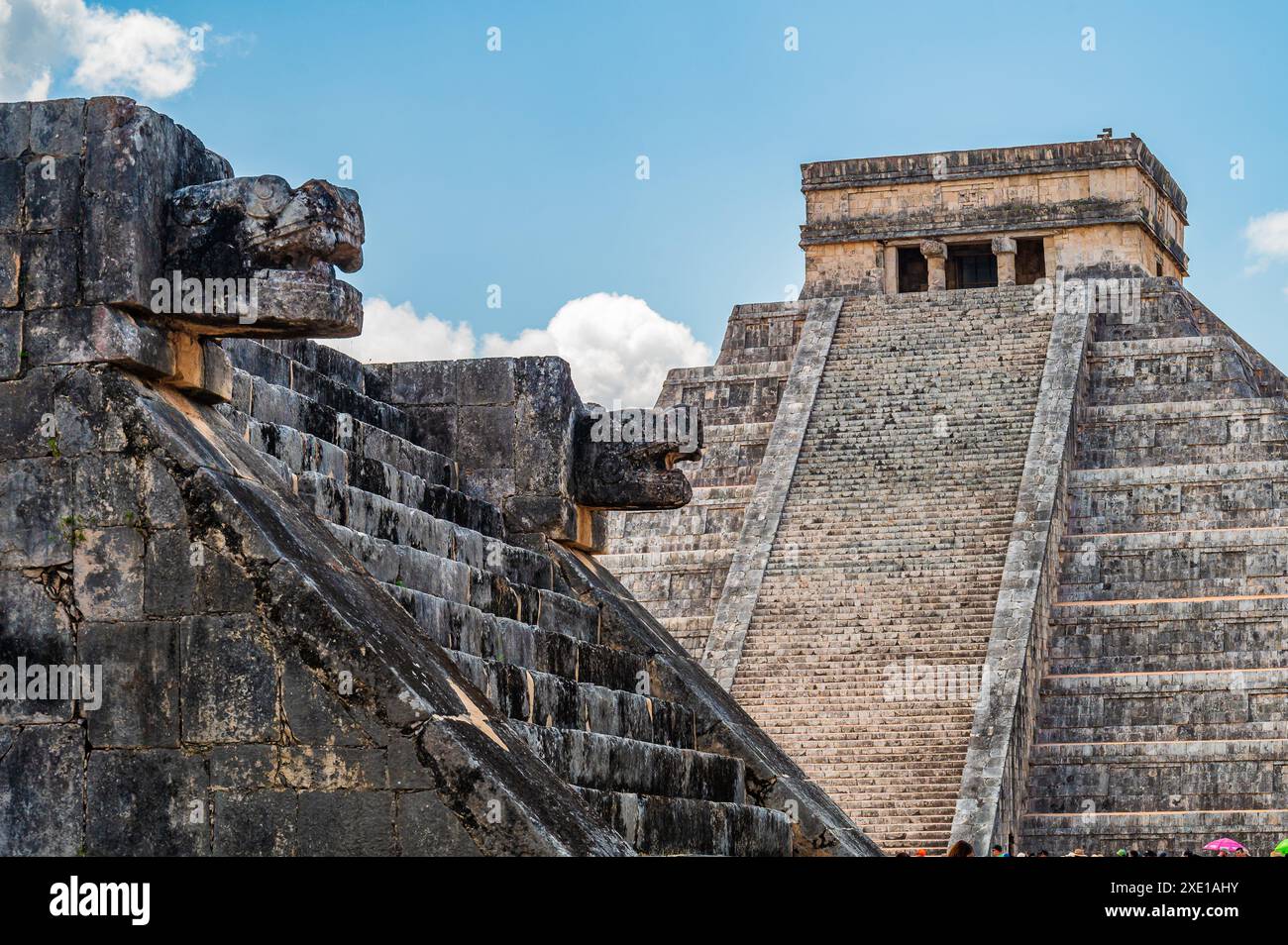 Temple of Kukulcan in Chichen Itza Stock Photo - Alamy