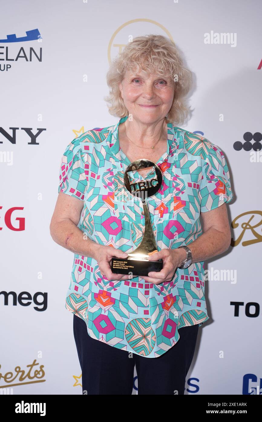 Former postmistress Jo Hamilton with a special award for Mr Bates vs ...