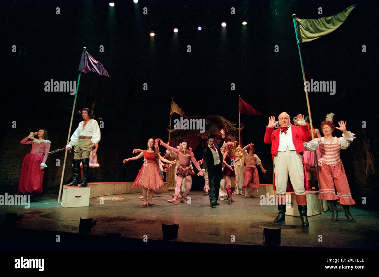 right: Roy Hudd (Mr Samuel Sleary), Ann Emery (Mrs Sleary) right: Brian ...