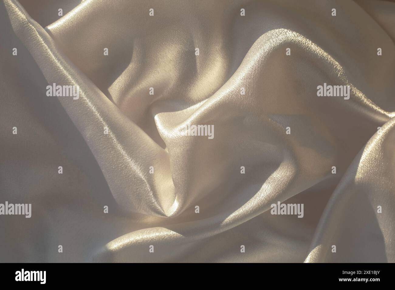 Beautiful silk white background with waves Stock Photo - Alamy