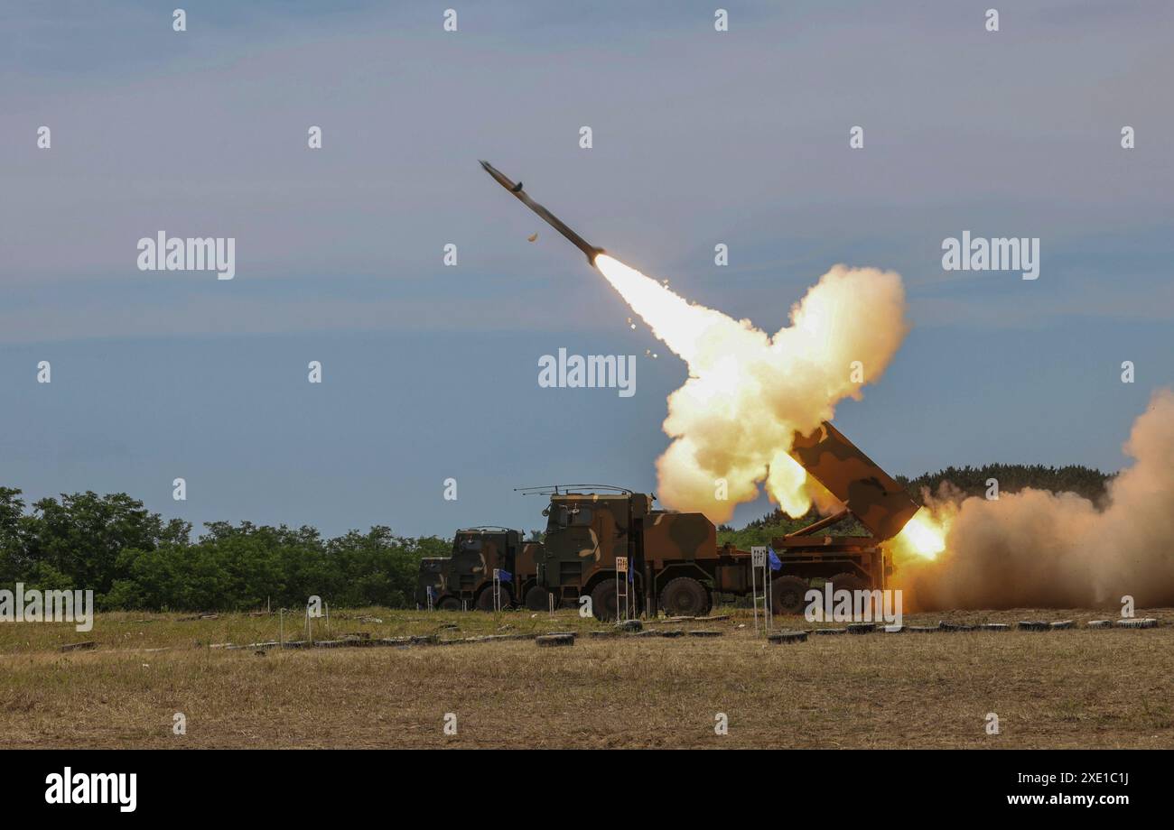 June 25, 2024, Seoul, South Korea: South Korea-ROK Army MLRS Chunmoo(K ...