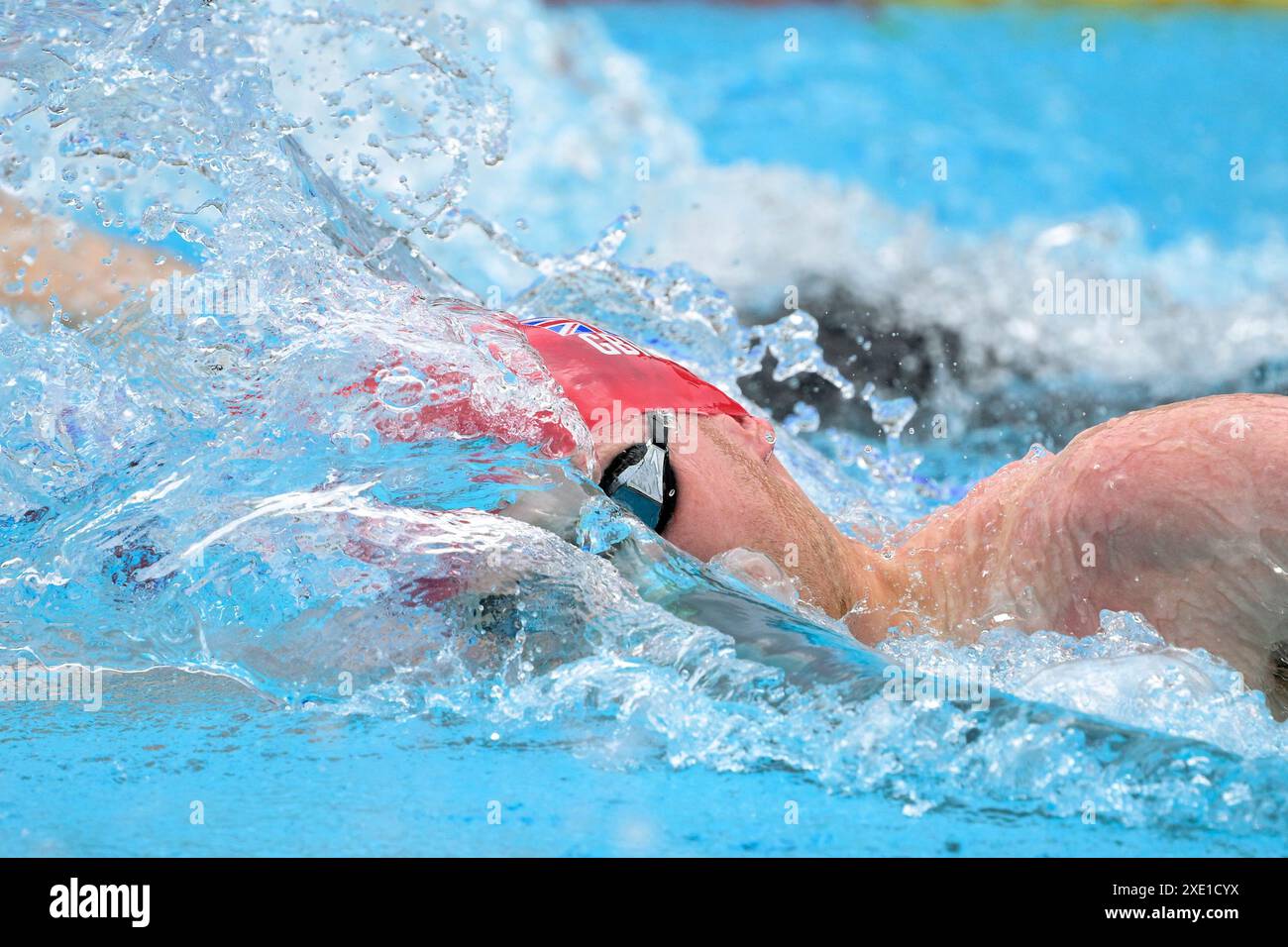 Kieran Bird of Great Britain competes in the 200m Freestyle Men Heats ...
