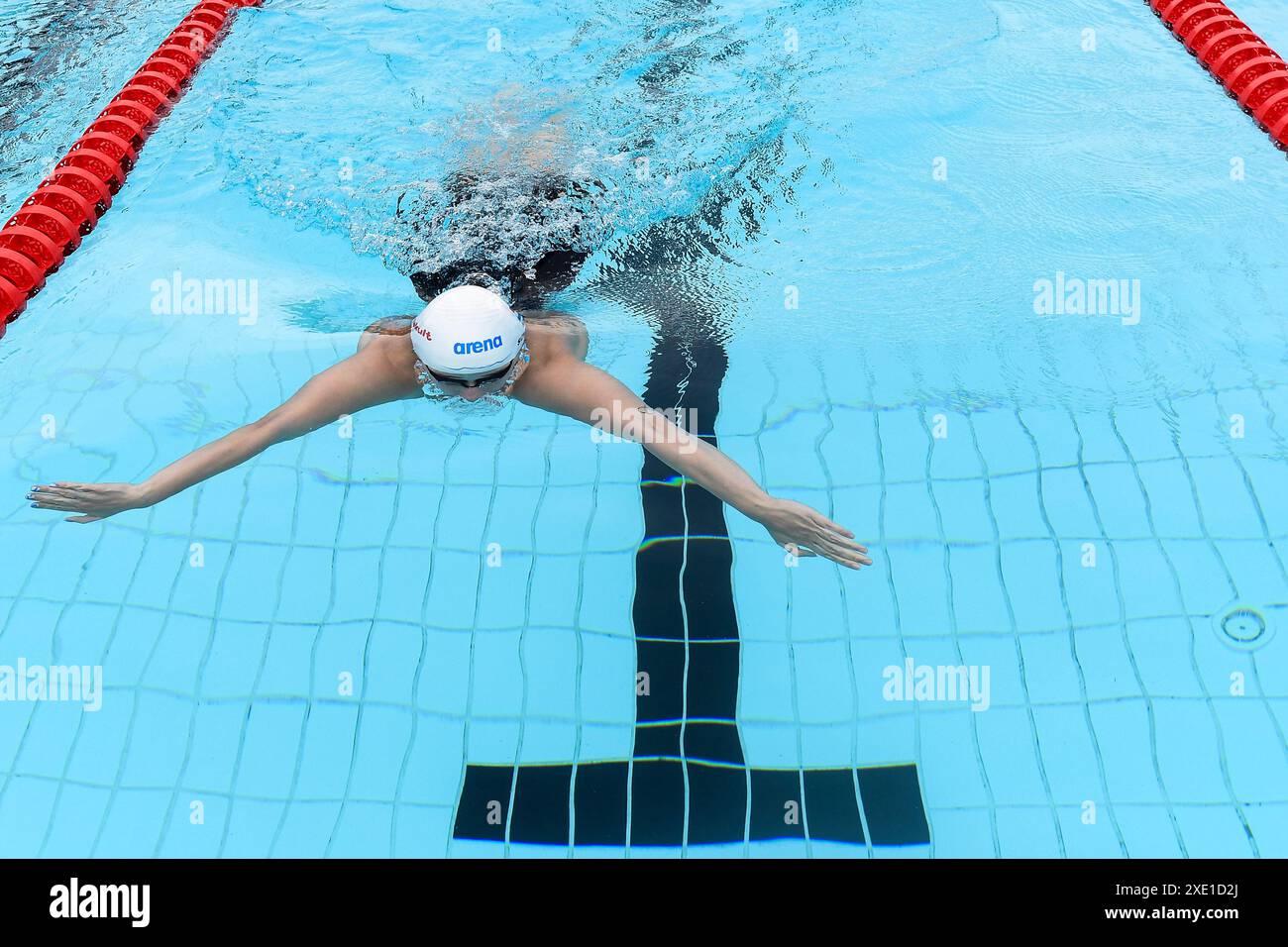 Tes Schouten of the Netherlands competes in the 200m Breaststroke Women ...