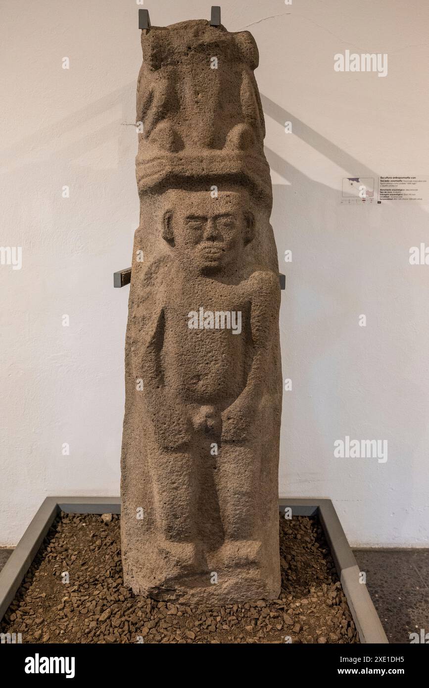 Pre-Columbian stone sculpture, National Museum of Costa, San Jose ...