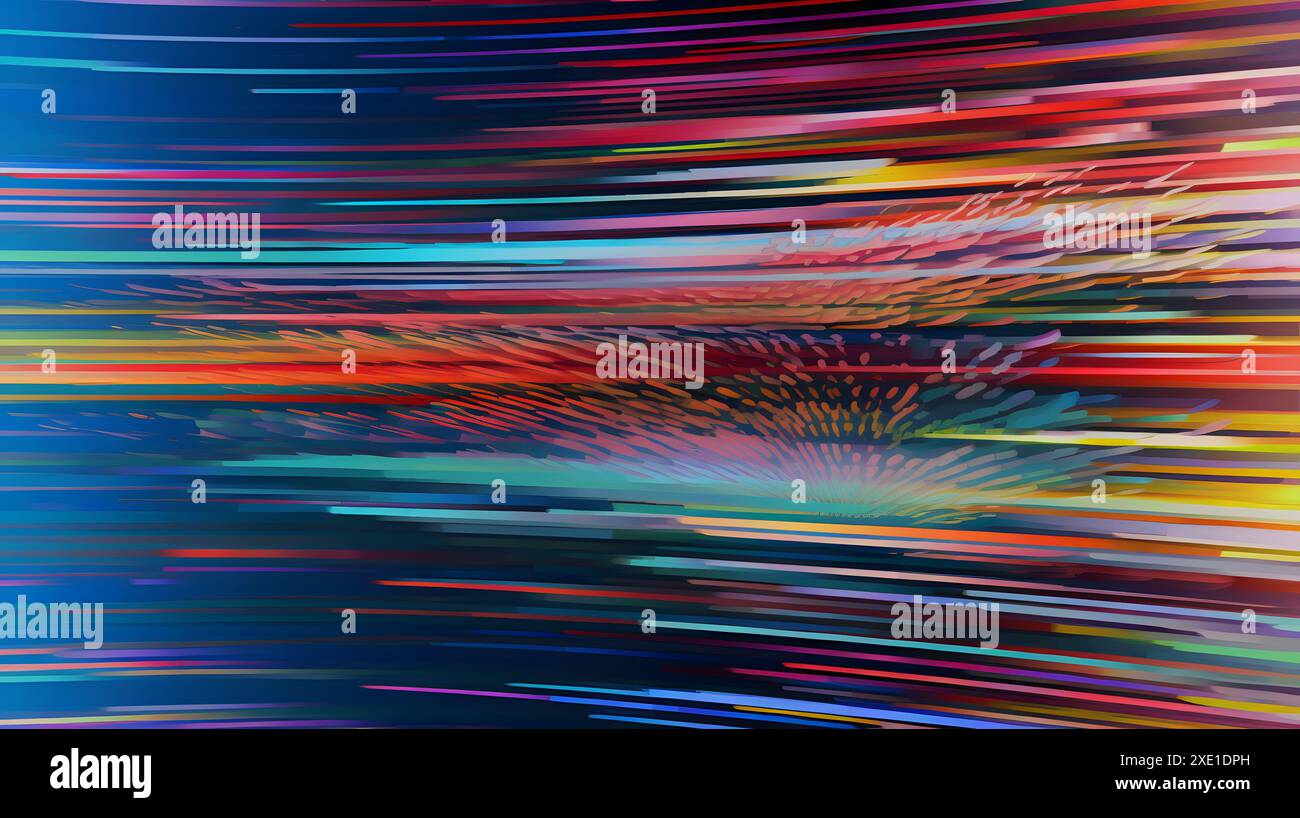 Abstract speed motion blur striped glitchy distorted background and ...