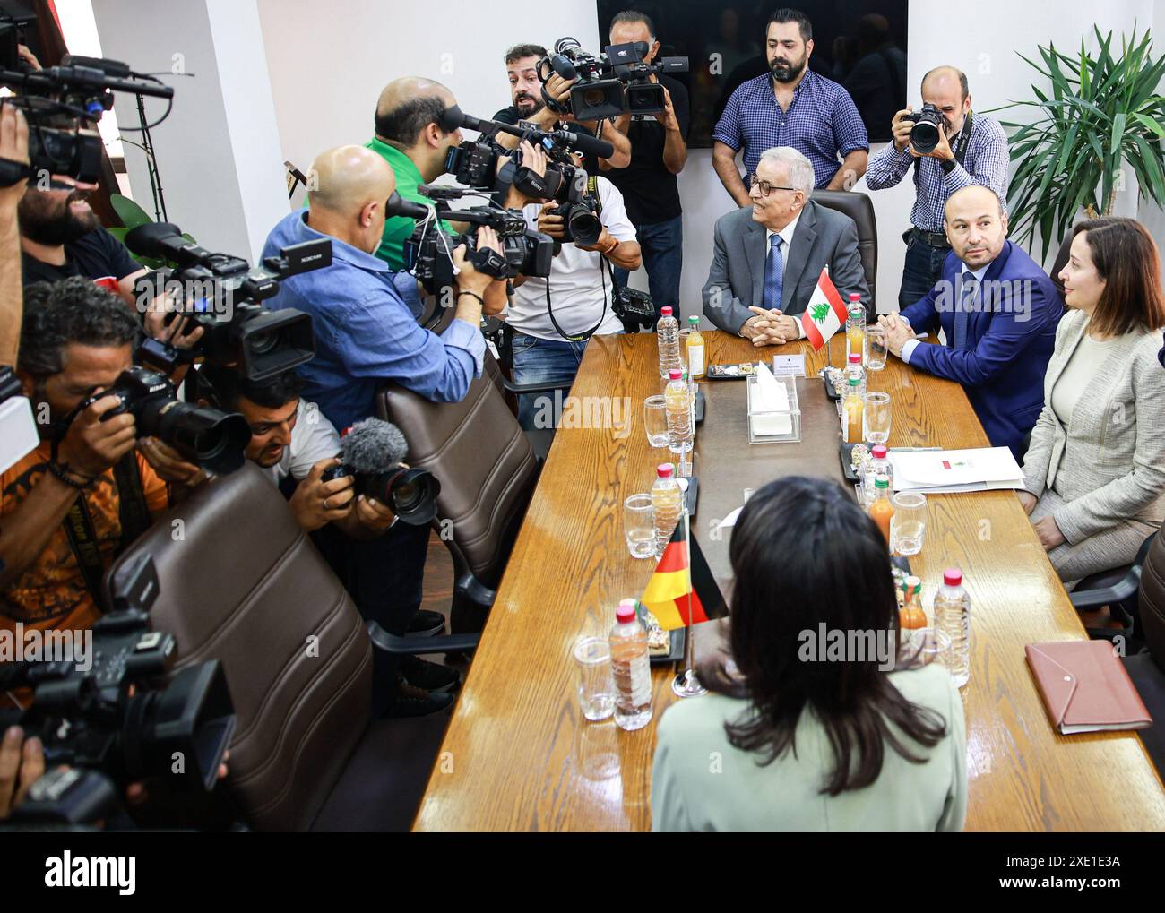 Beirut, Lebanon. 25th June, 2024. Abdullah Bou Habib (h. M), Foreign ...