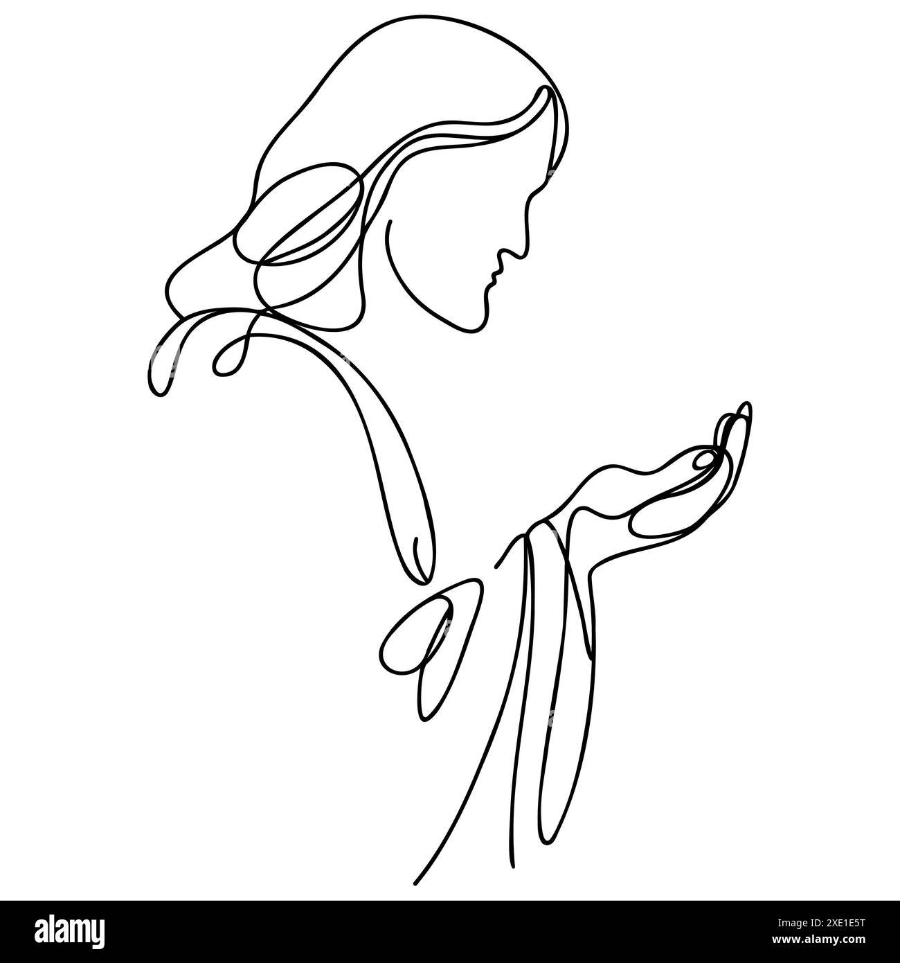 Continuous line of jesus christ hi-res stock photography and images - Alamy