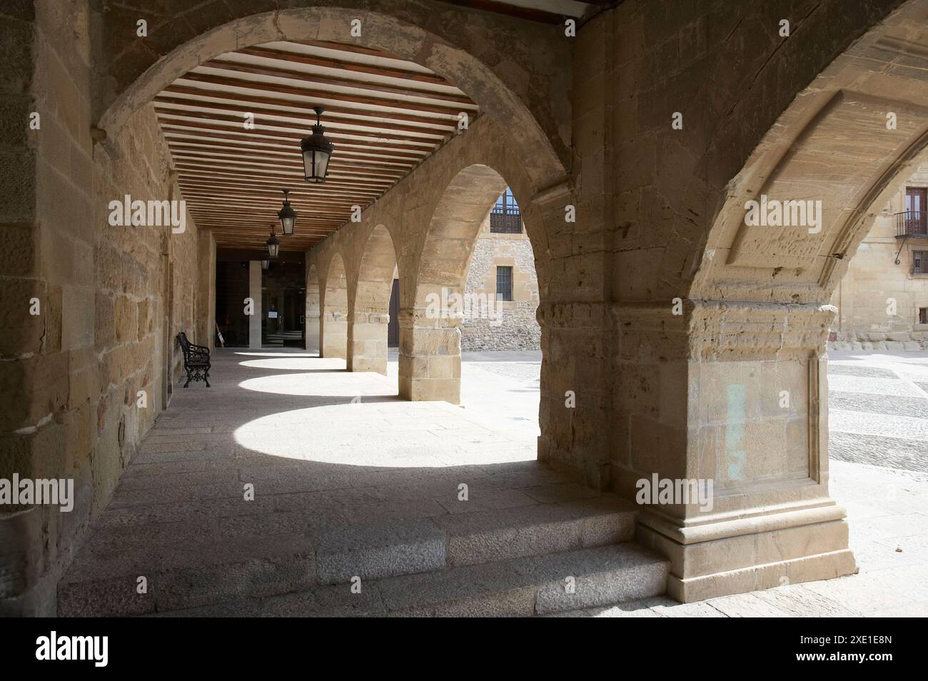 Town hall. Plaza Mayor. Santo Domingo de la Calzada, La Rioja. Spain ...