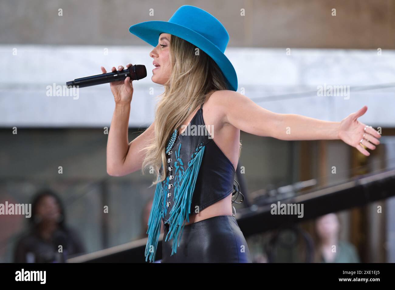 Lainey Wilson performs on NBC's "Today" at Rockefeller Plaza on June 25 ...