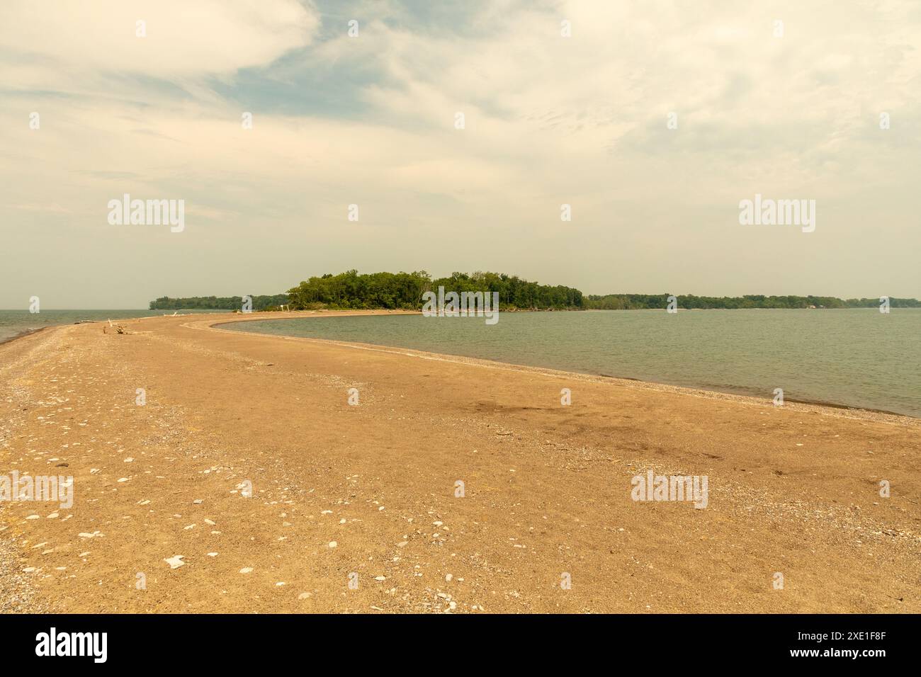 The southern point of Pelee Island, near the most southerly point of ...