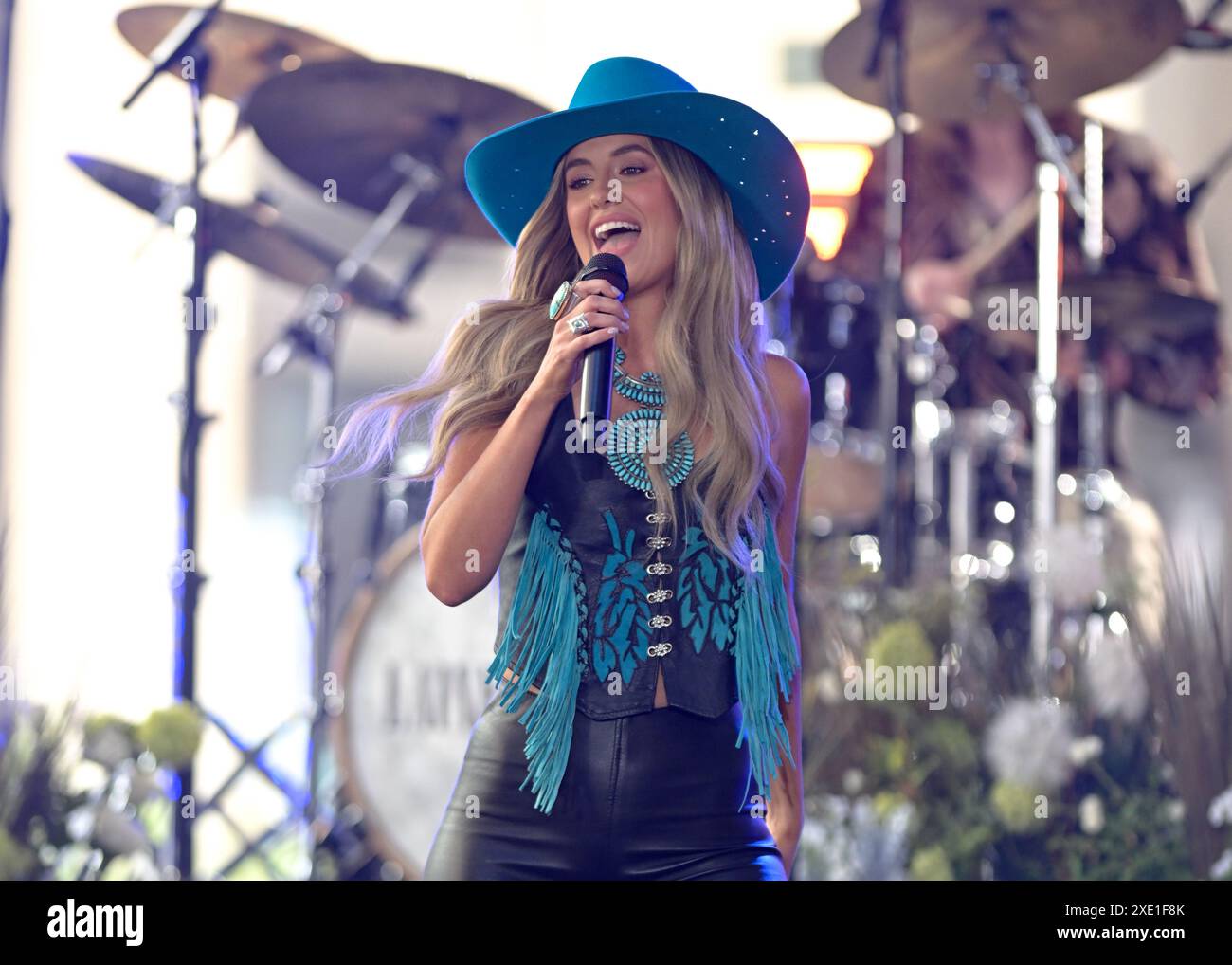 Lainey Wilson performs on NBC's "Today" at Rockefeller Plaza on June 25 ...
