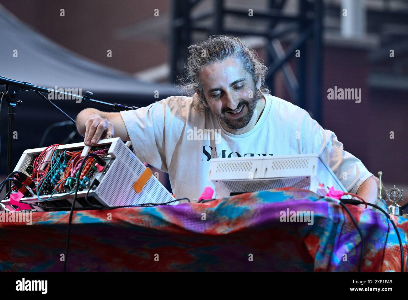 James Holden opening The Smile Summer 2024 Tour at Cavea of Auditorium Parco della Musica, on ...