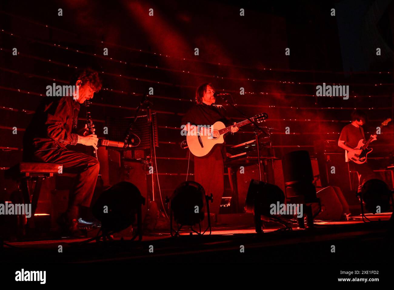 The Smile performs during Live in Europe 2024 Tour at Cavea of ...