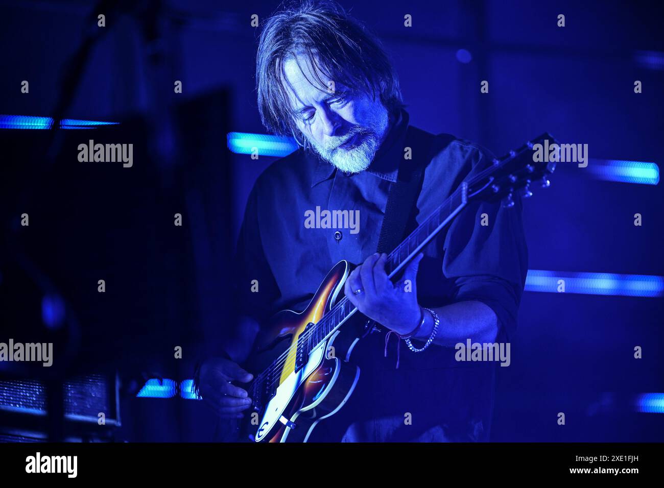 Thom Yorke of The Smile performs during The Smile Live in Europe 2024 ...