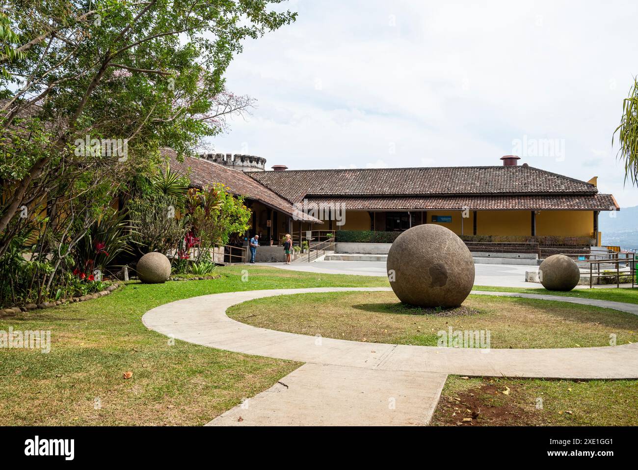 Stone spheres, commonly attributed to the extinct Diquís culture, and ...
