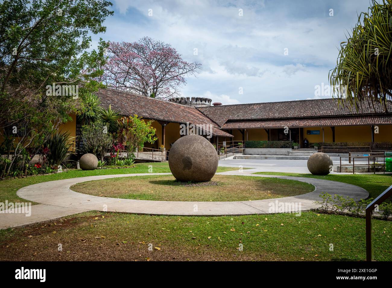 Stone spheres, commonly attributed to the extinct Diquís culture, and ...