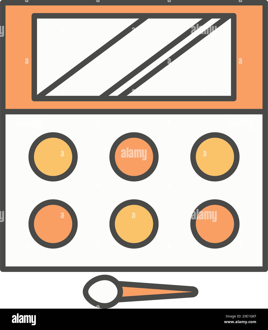 Eye shadow kit vector icon Stock Vector Image & Art - Alamy