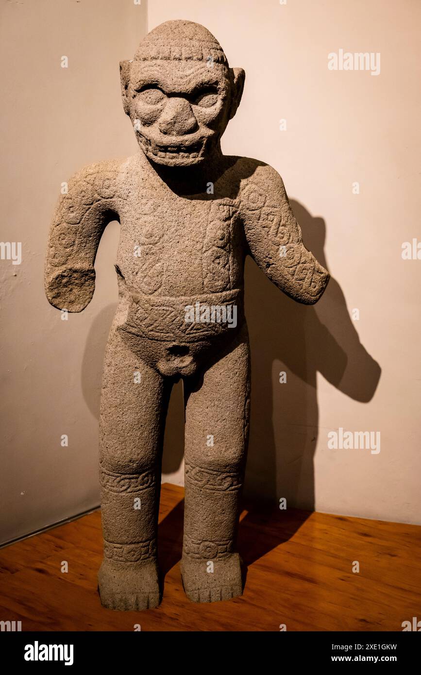 Pre-Columbian stone sculpture, National Museum of Costa, San Jose ...