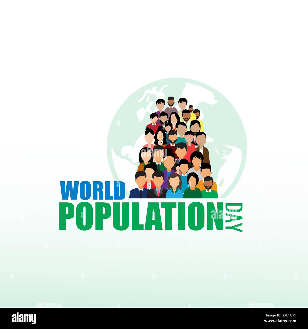 Vector illustration of World Population Day Concept, 11 July ...